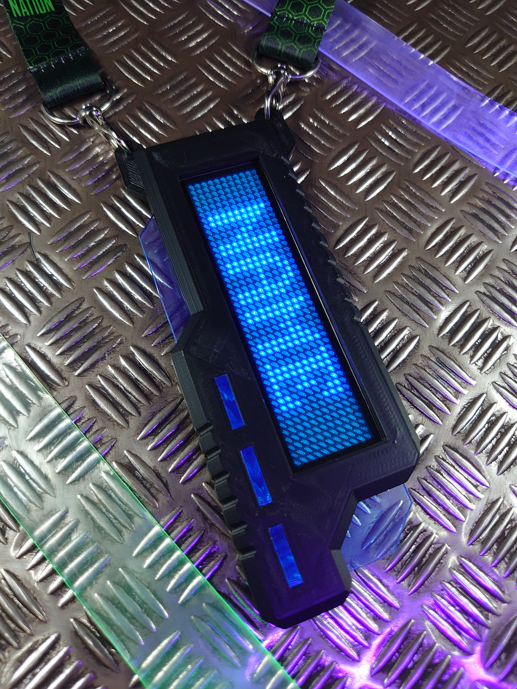 Cybertag led scrollers – Illumi-Nation Cyberwear