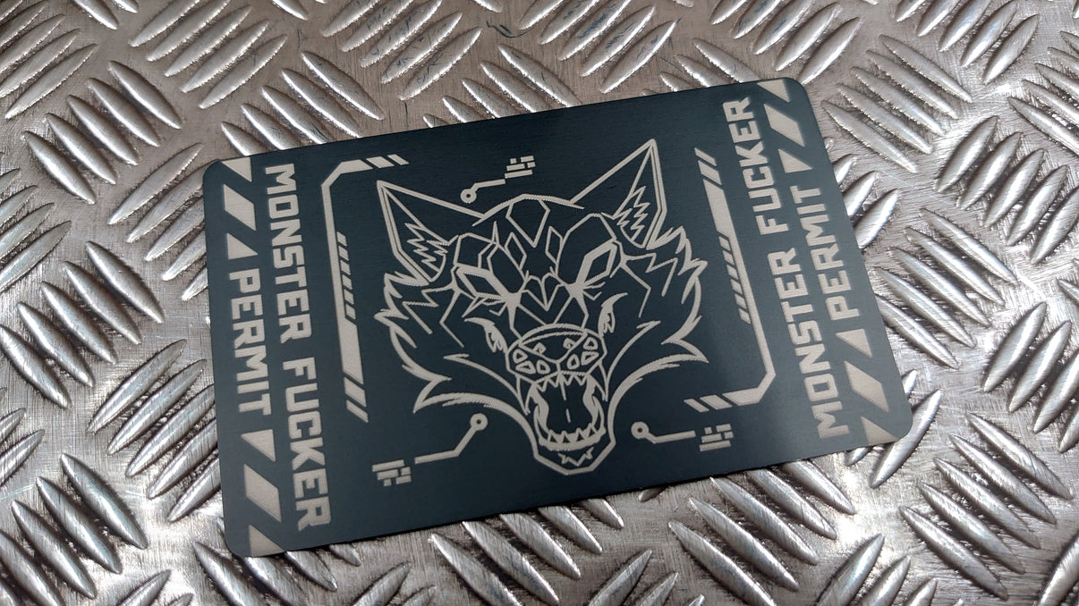*WEREWOLF* MONSTER FUCKER PERMIT (masc. ver) – Illumi-Nation Cyberwear